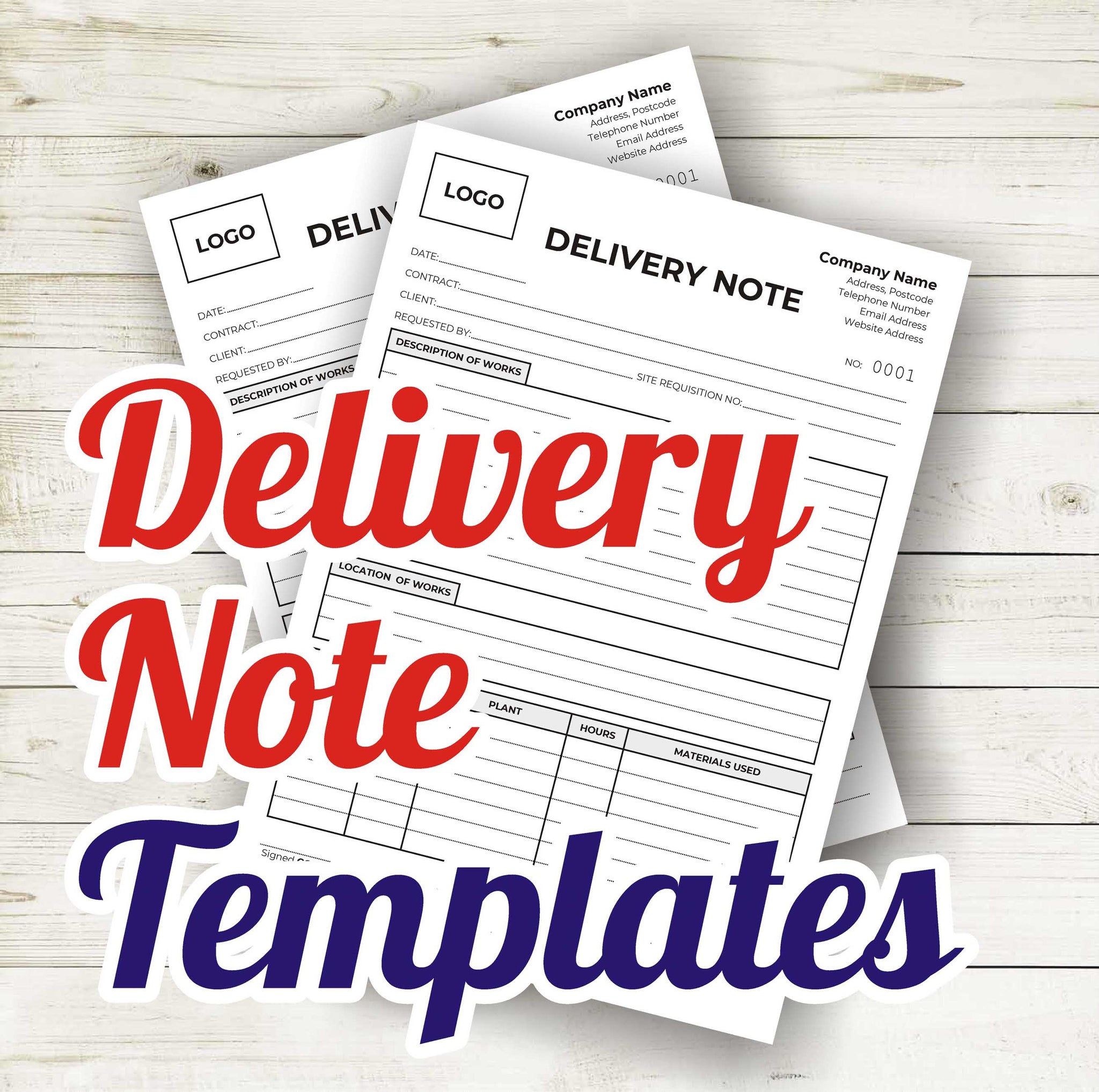 Delivery Note Templates – SmileyPrint1